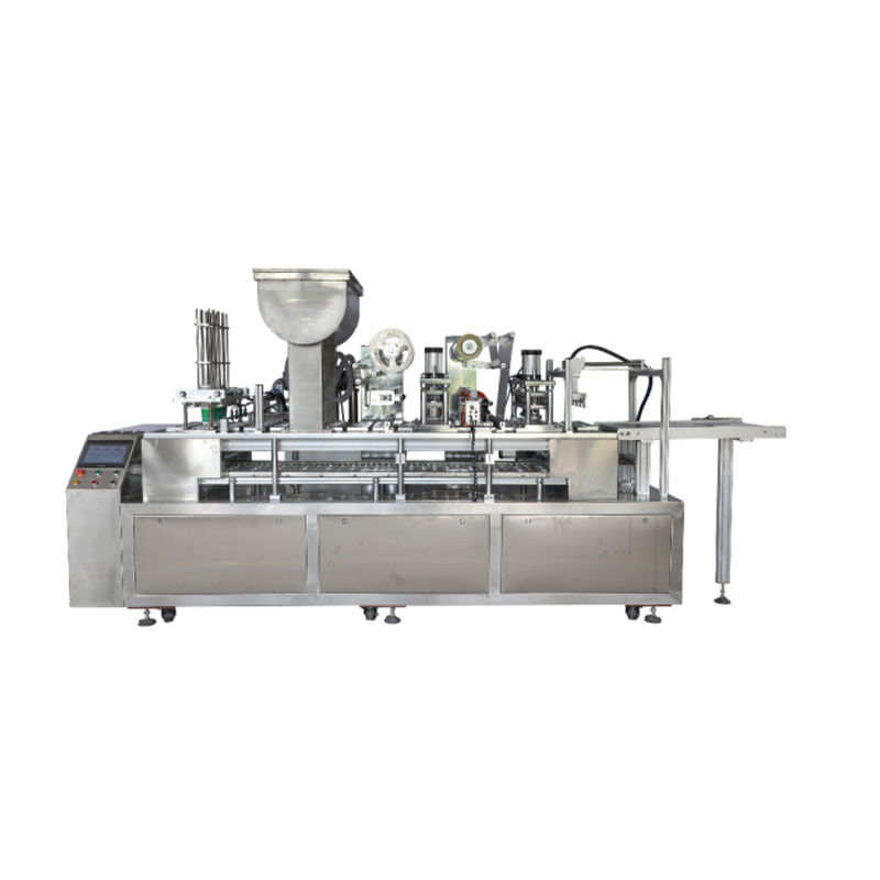 Automatic Horizontal Type Cup Filling Machine Juice Filling And Sealing ...